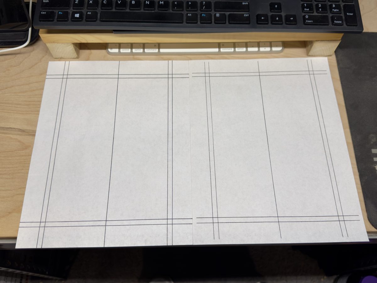 Typewriter Margin Backing Sheet – B. James Biggs